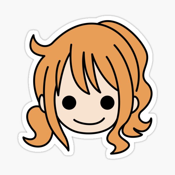"Nami Icon Sticker" Sticker for Sale by realishkyle | Redbubble