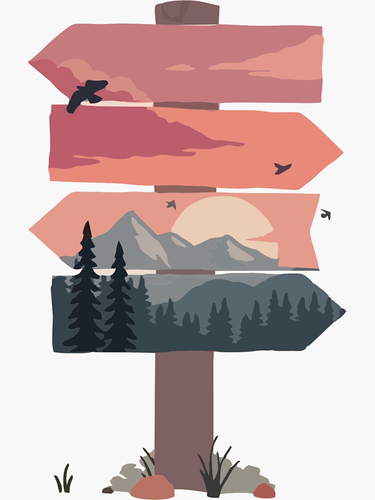 "directions stickers" Sticker for Sale by izir | Redbubble