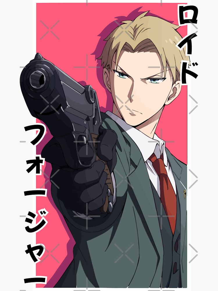 "Loid Forger The Real Spy" Sticker for Sale by AH1Design | Redbubble