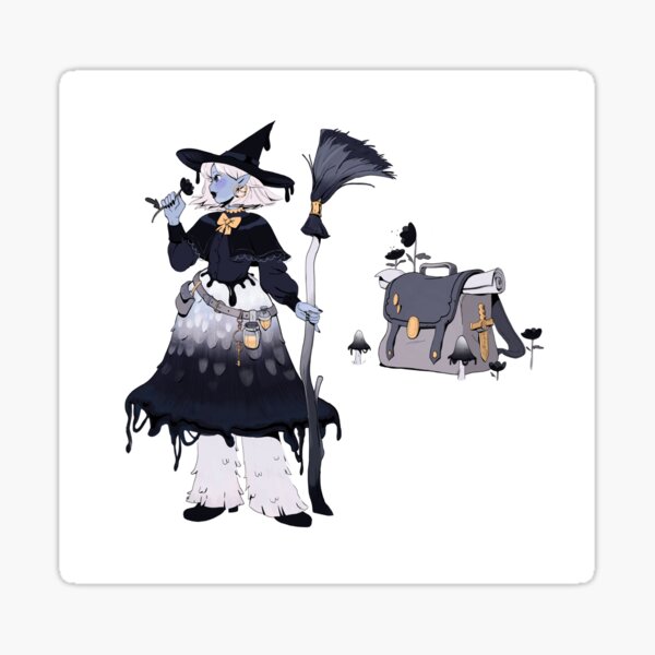"Inky Cap Mushroom Witch" Sticker for Sale by huseleti | Redbubble
