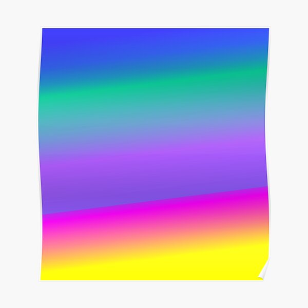 "Beautiful Multicolored Gradient Color" Poster for Sale by atroffire ...