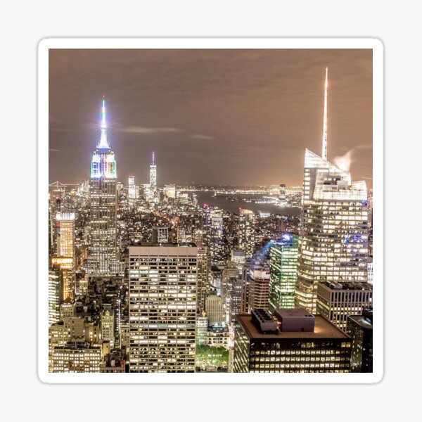 "Asthetic City View Night Life N2" Sticker for Sale by iziskosmos ...