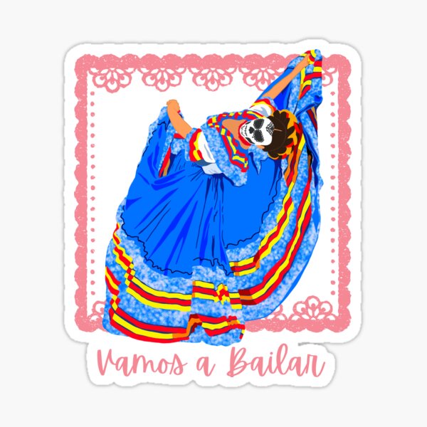 "Vamos a Bailar Spanish Dancer" Sticker for Sale by Dreaminkedart ...