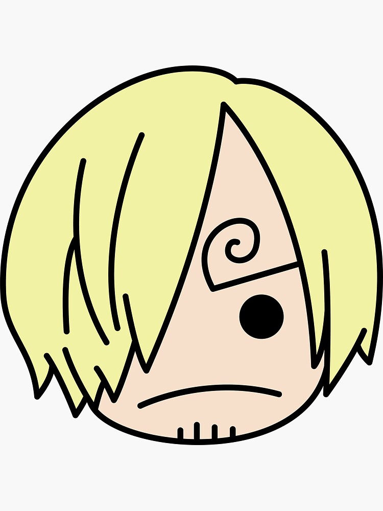 "Sanji Icon Sticker" Sticker for Sale by realishkyle | Redbubble