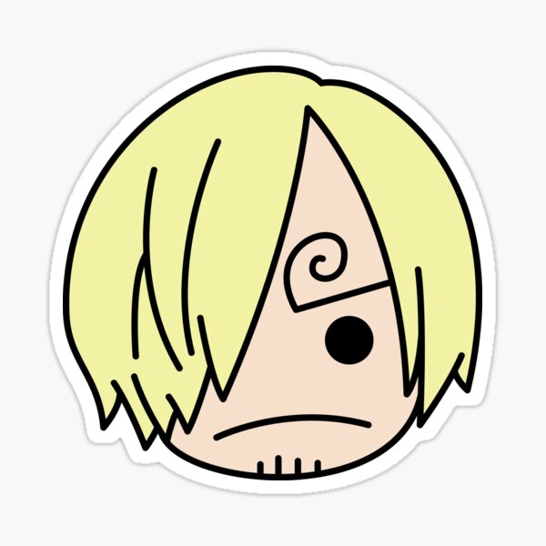 "Sanji Icon Sticker" Sticker for Sale by realishkyle | Redbubble