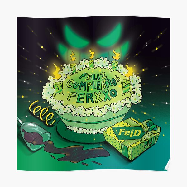 "Feid Feliz Cumpleanos Ferxxo" Poster for Sale by Janetsun | Redbubble