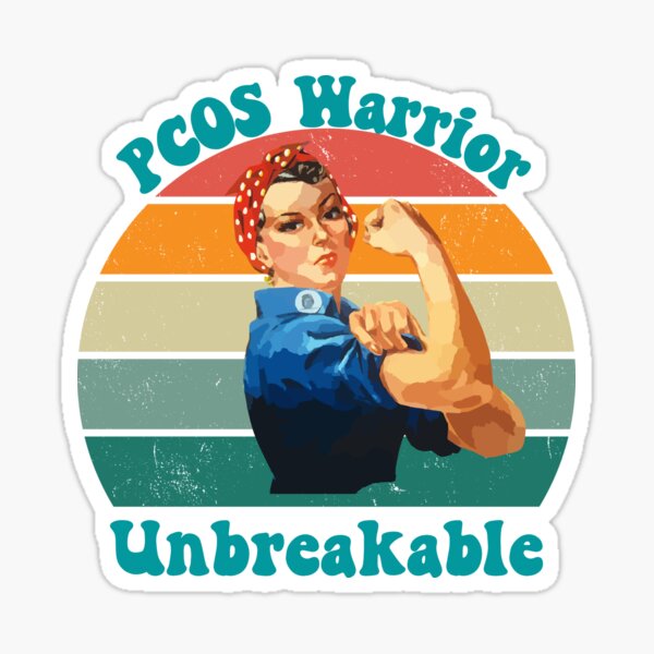 "PCOS Warrior! Unbreakable" Sticker for Sale by Promy101 | Redbubble