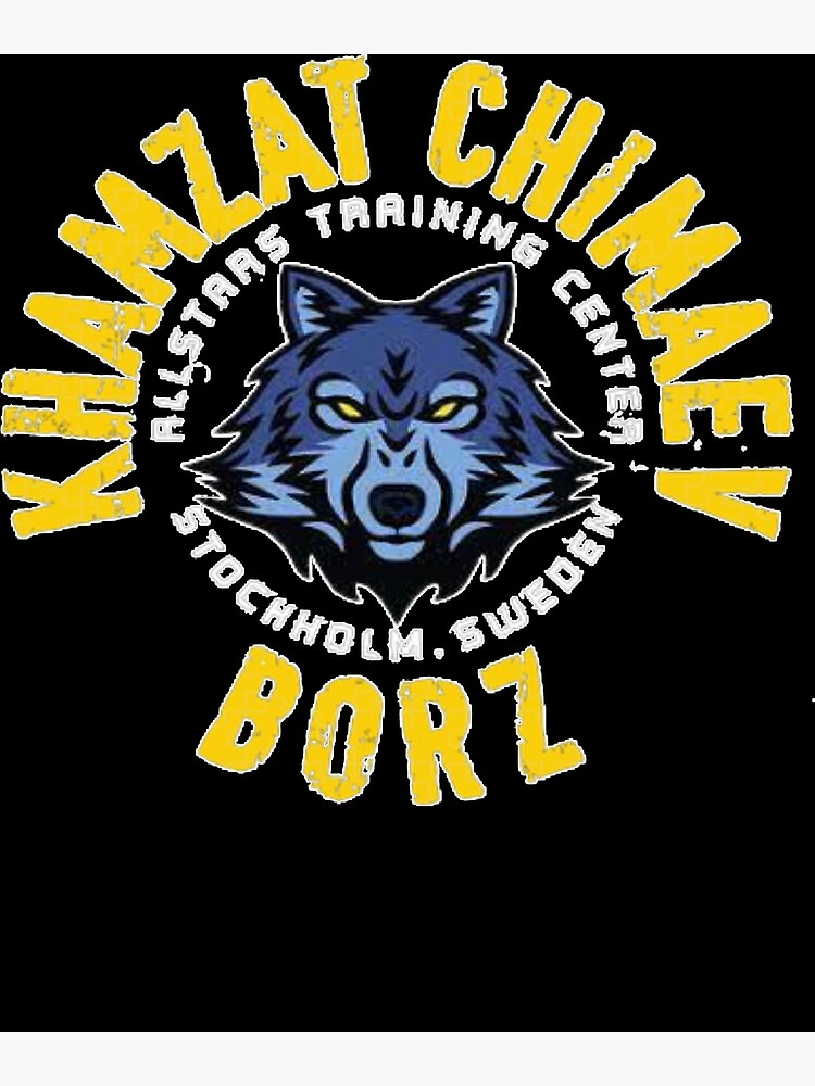 "Khamzat Chimaev BORZ Chechen wolf Classic " Poster for Sale by ...