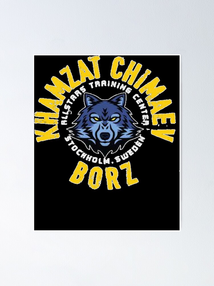 "Khamzat Chimaev BORZ Chechen wolf Classic " Poster for Sale by ...