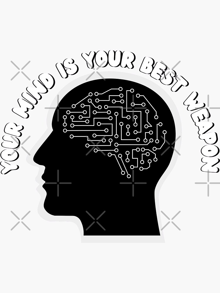 "Mental Health Matters. Your mind is your best weapon" Sticker for Sale ...