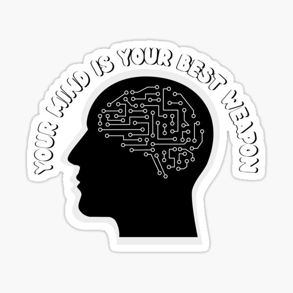 "Mental Health Matters. Your mind is your best weapon" Sticker for Sale ...