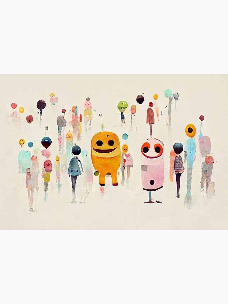 "Wall of emojis and emoticons - Created by Artificial Intelligence ...