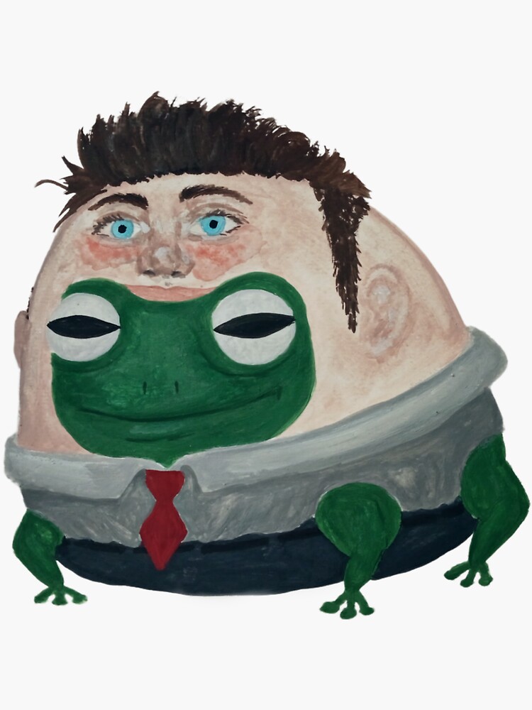 "Mr. Frog in his Mr. suit" Sticker for Sale by AMeyden | Redbubble