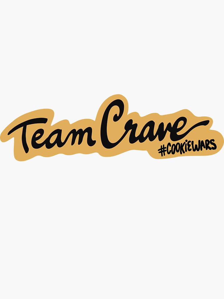 "Team Crave" Sticker for Sale by CookieWars | Redbubble