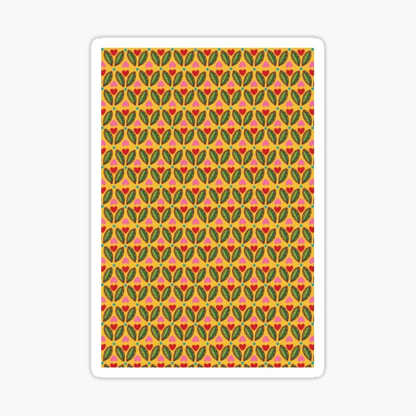 "Holly Leaf Hearts Christmas Holiday Stripe Pink Red Mint Emerald Green ...