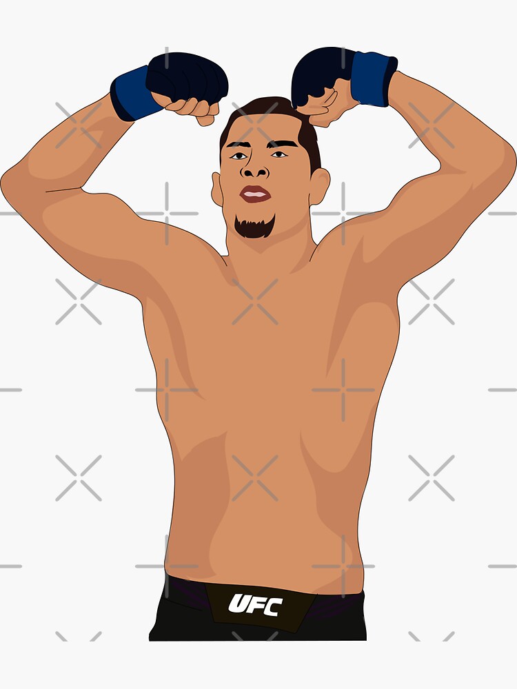 "Nate Diaz Flex" Sticker for Sale by ekwcozens | Redbubble
