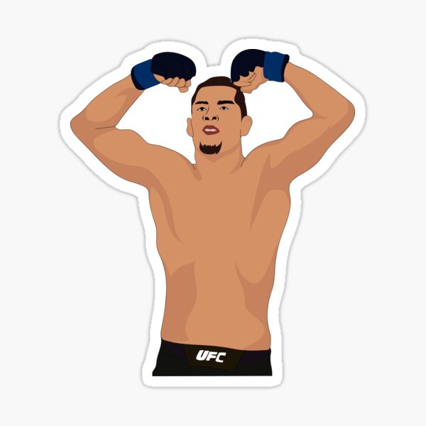 "Nate Diaz Flex" Sticker for Sale by ekwcozens | Redbubble