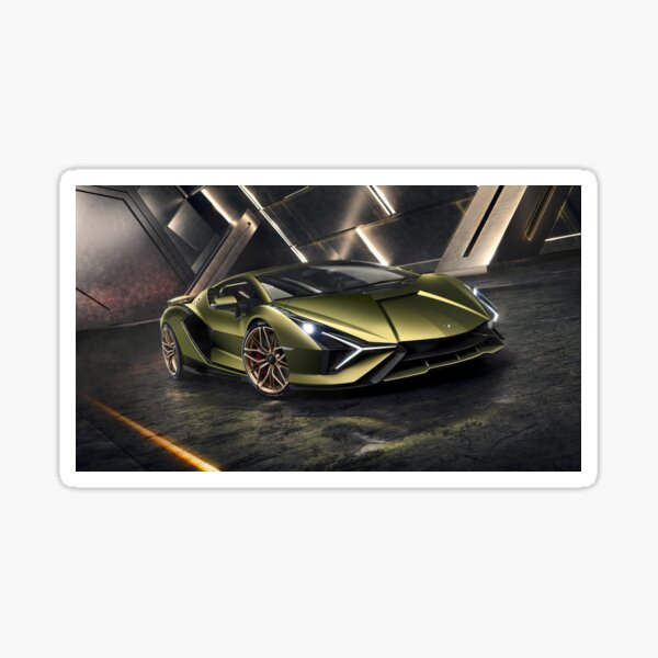 "Gold Glossy Aventador SVJ" Sticker for Sale by LarryForest | Redbubble