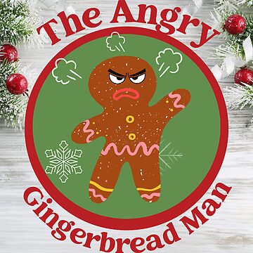 "Angry Gingerbread Man" Sticker for Sale by Bright76 | Redbubble