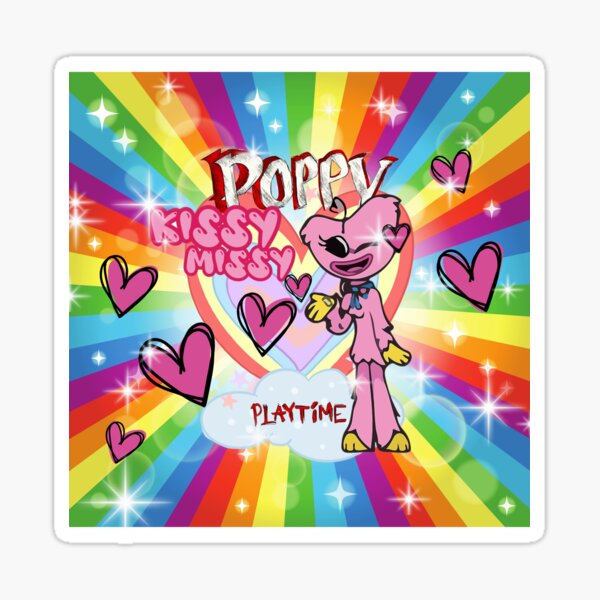 "Kissy Missy Rainbows and Hearts" Sticker for Sale by TheBullishRhino ...