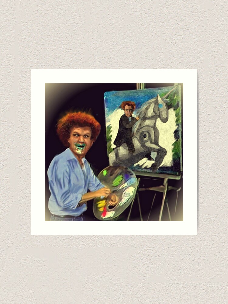 "Steve Brule paints" Art Print for Sale by Tarajillian | Redbubble