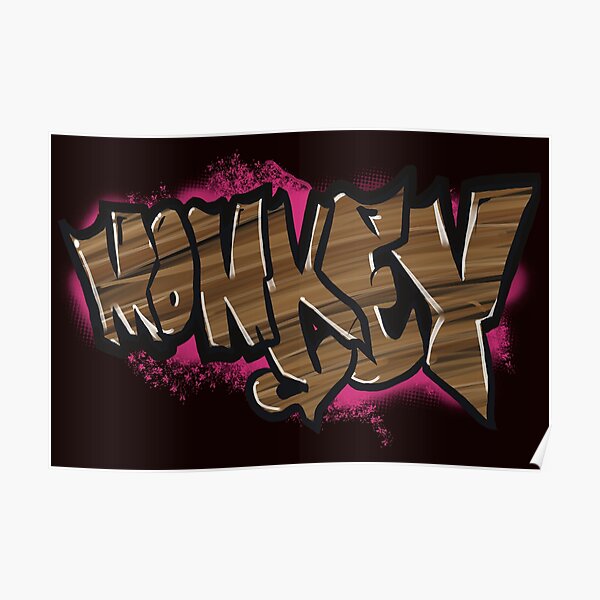 "Monkey graffiti letters" Poster for Sale by SamuelMolina | Redbubble