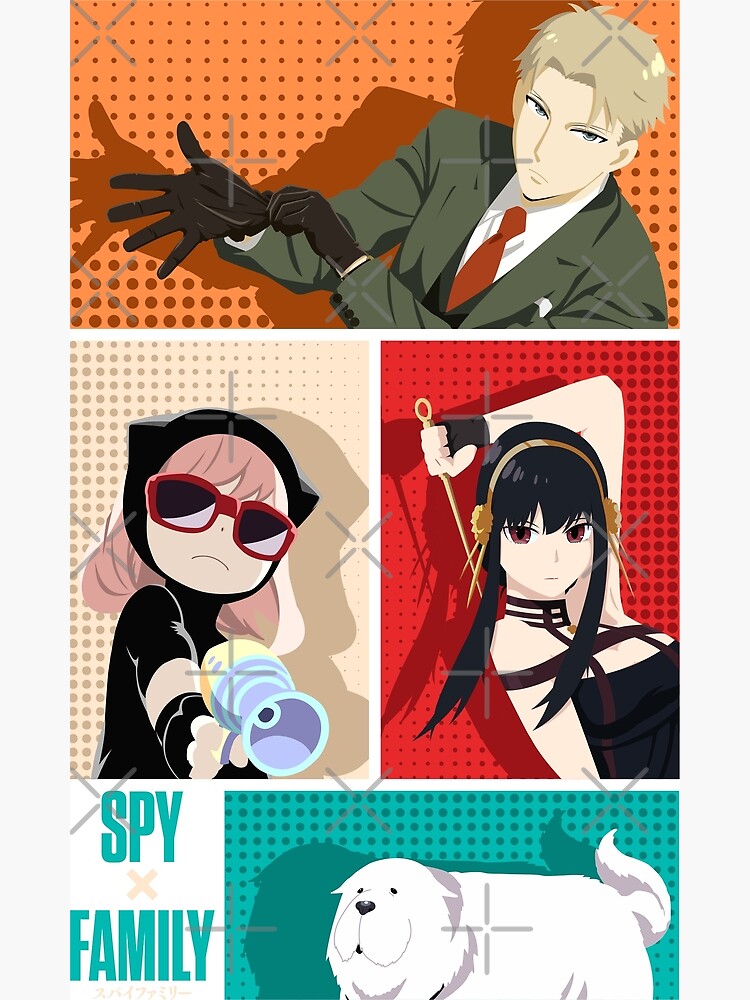 "Loid Forger, Anya Forger, Yor Forger, Bond Forger. Spy x Family" Art ...