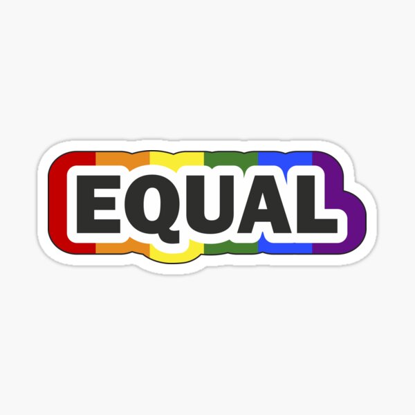 "Equal LGBT" Sticker for Sale by LGBT-Art-Design | Redbubble