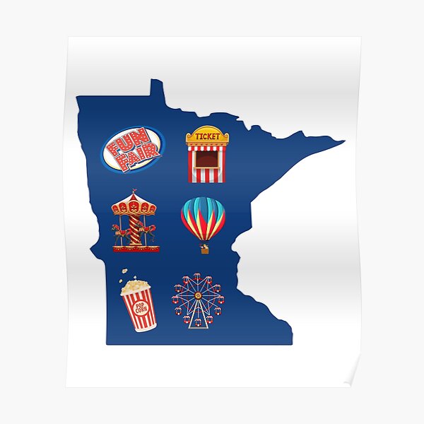 "Minnesota State Fair Amusement Parks" Poster for Sale by ...