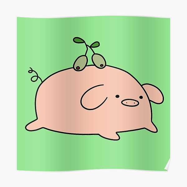 "Olive Pig" Poster by SaradaBoru | Redbubble