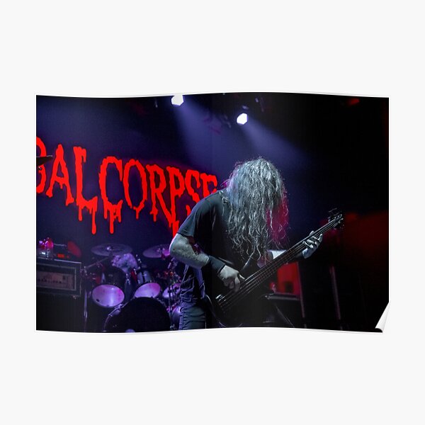 "Cannibal Corpse, Alex Webster" Poster for Sale by digmetalworld ...