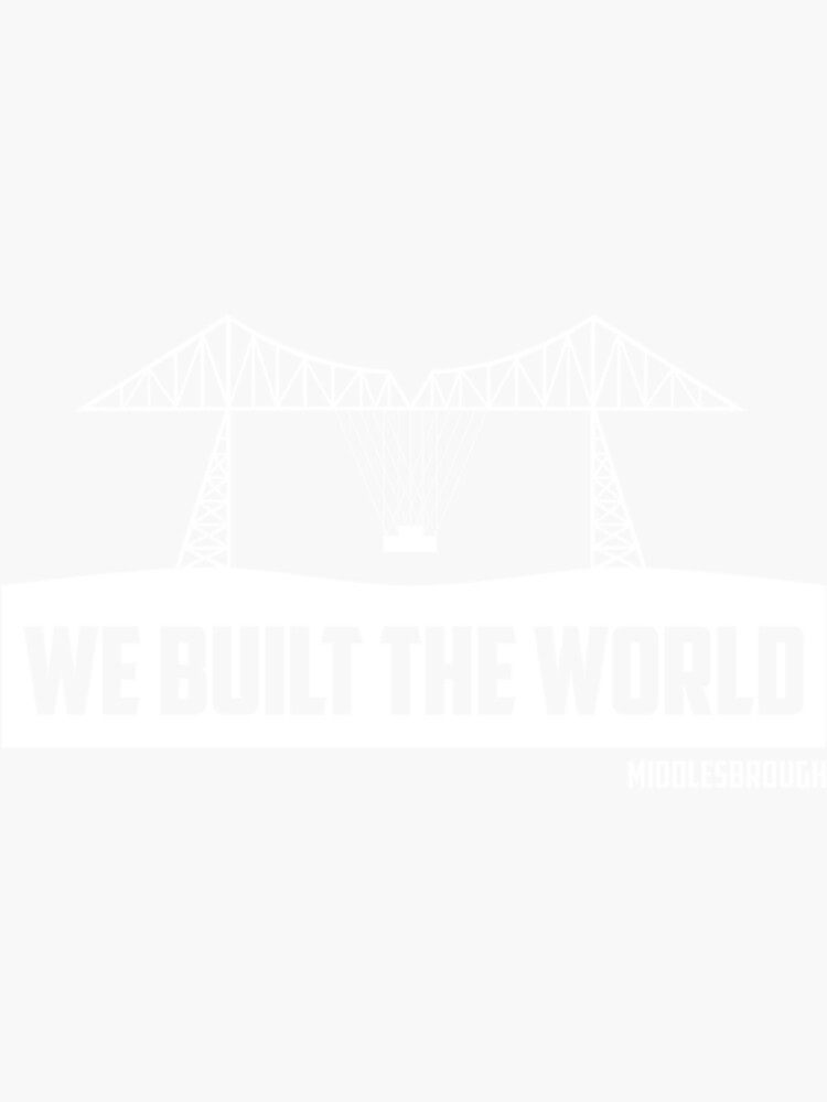 "We build the World " Sticker for Sale by damianevans6 | Redbubble
