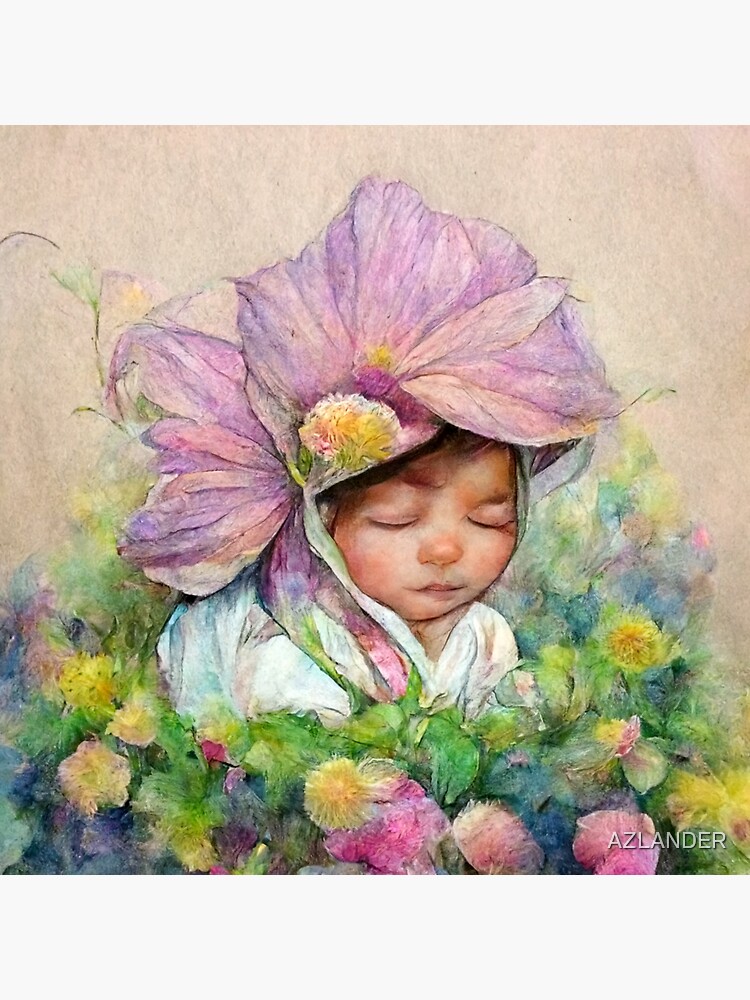 "Flower Child" Sticker for Sale by AZLANDER | Redbubble