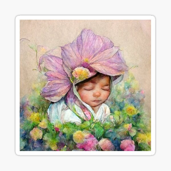 "Flower Child" Sticker for Sale by AZLANDER | Redbubble
