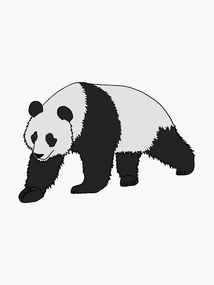 "Giant Panda" Sticker for Sale by taylorrowan | Redbubble