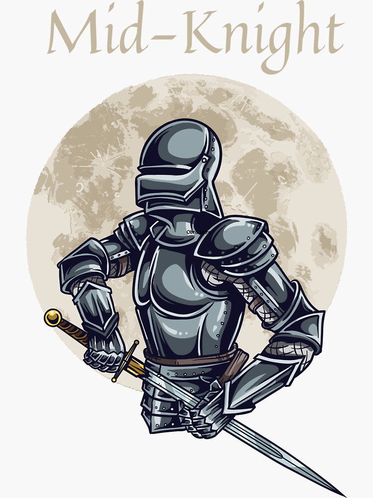 "Mid-Knight" Sticker for Sale by JRShadow | Redbubble