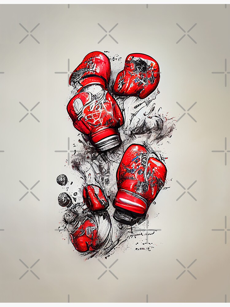 "boxing gloves" Sticker for Sale by Spatulart | Redbubble