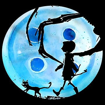 "Coraline moon and cat black" Photographic Print for Sale by ...