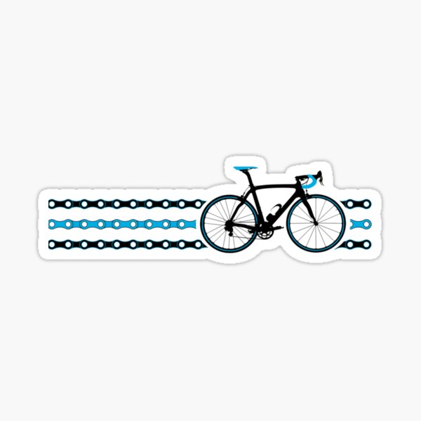 "Bike Stripes Team Sky - Chain " Sticker for Sale by MoniqueNorris ...