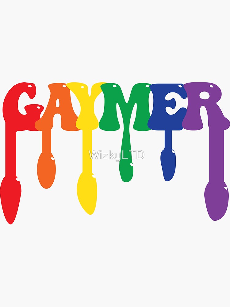 "Gaymer" Sticker for Sale by WizkyLTD | Redbubble