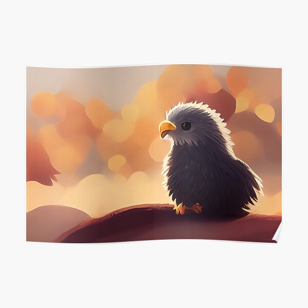 "Baby Eagle emoji emoticon - Created by Artificial Intelligence" Poster ...