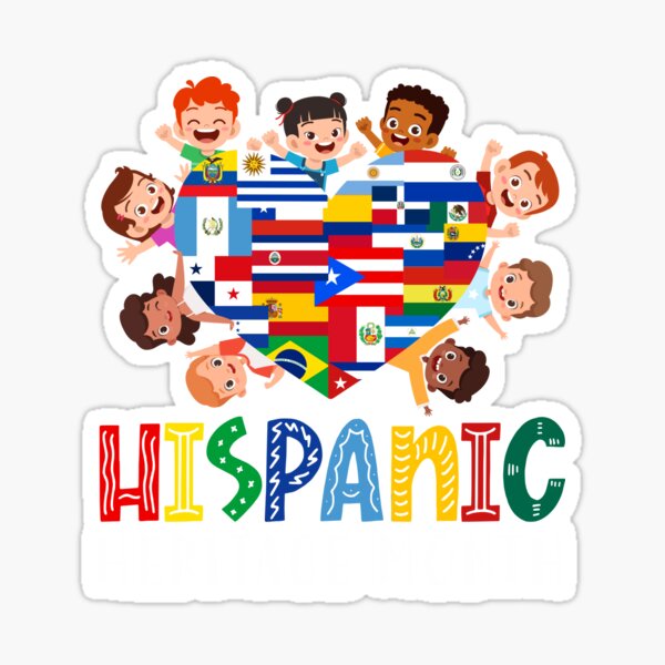 "Hispanic Heritage Month Kids Boy Girl Toddler Latino" Sticker for Sale ...