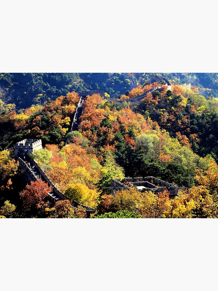 "Great Wall Fall Colors" Poster for Sale by Inspirits | Redbubble