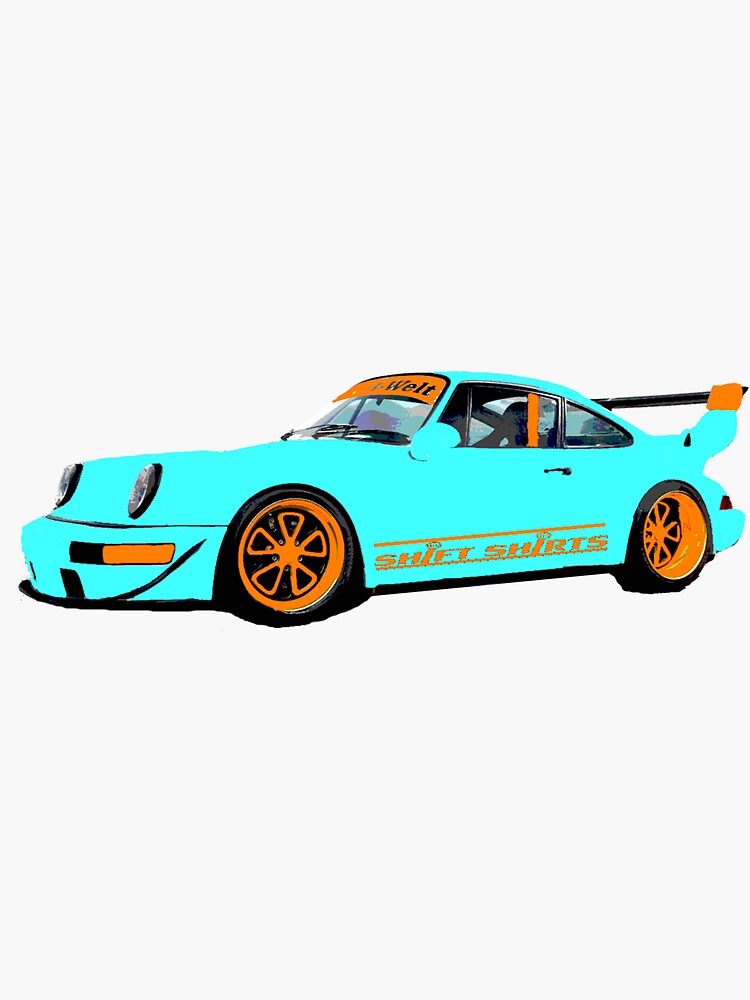 "Livery RWB - Porsche 911 Rauh Welt Inspired" Sticker by ShiftShirts ...