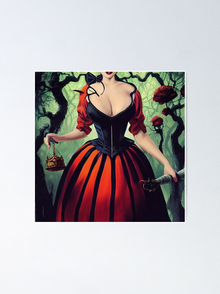 "Qoh Queen Of Heart Halloween" Poster for Sale by Nanashi-AI | Redbubble