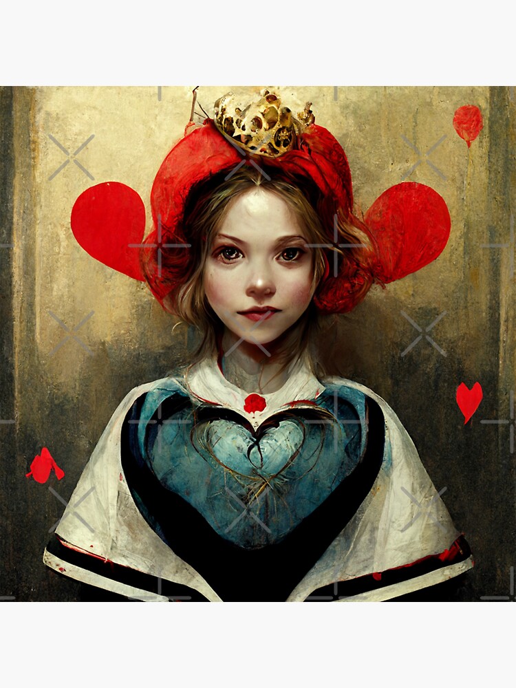"Qoh Queen Of Heart" Sticker for Sale by Nanashi-AI | Redbubble