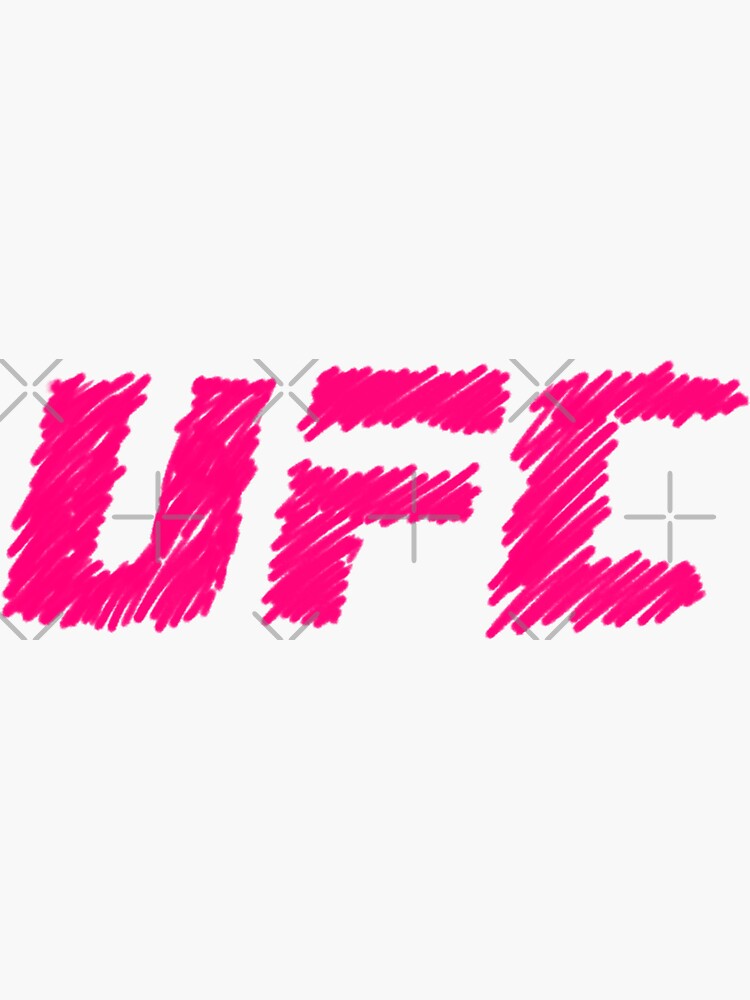 "UFC pencil icon" Sticker for Sale by PlumeriaFrangi | Redbubble
