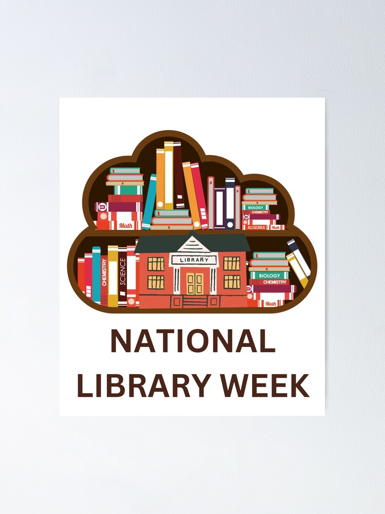 "NATIONAL LIBRARY WEEK" Poster for Sale by Anjusharma21 | Redbubble
