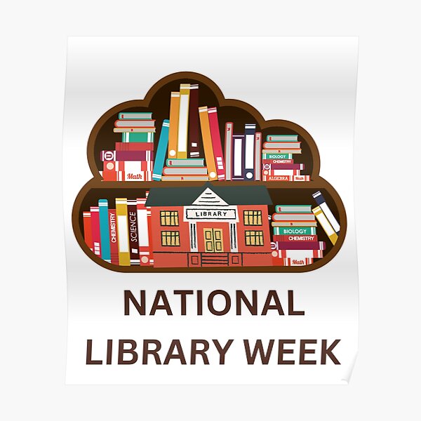 "NATIONAL LIBRARY WEEK" Poster for Sale by Anjusharma21 | Redbubble