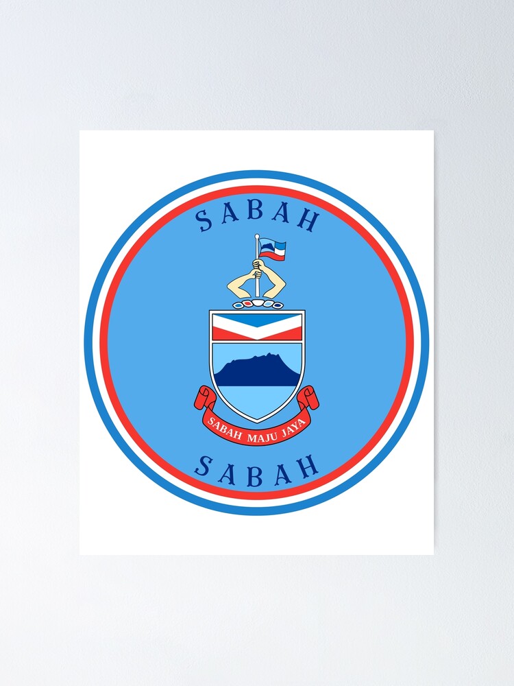 "Malaysian State of Sabah" Poster for Sale by FedSherDesign | Redbubble